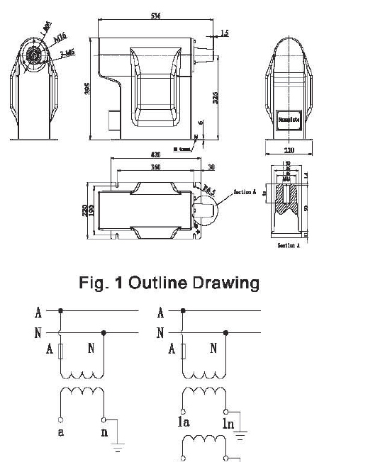 36kV MV Voltage Transformer Metallic Coating Touch Proof Toroidal Coil ...