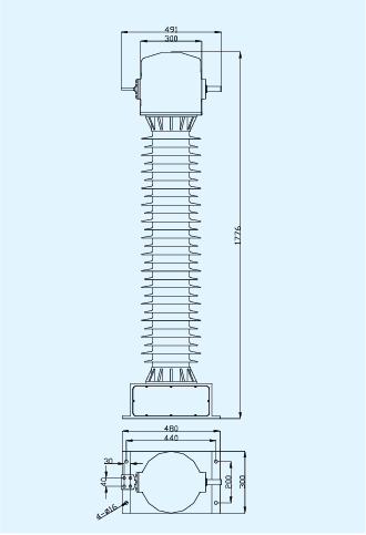110 KV IEC60044-8 Electric Digital Current Transformer 50hz / 60hz