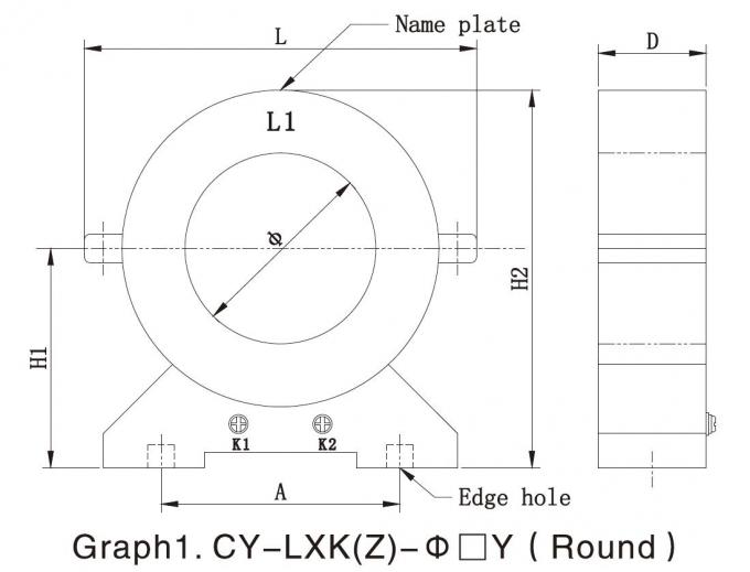 Dry Type Zero Sequence Split Core Current Transformer Residual Current