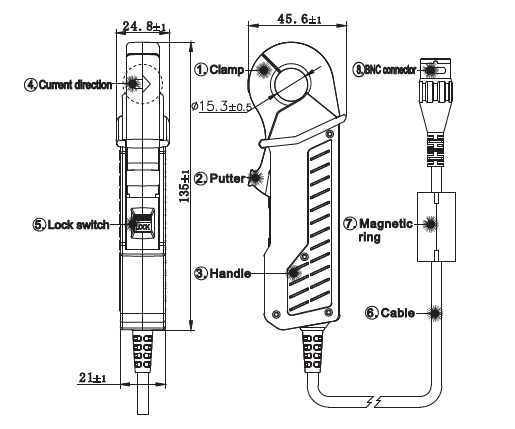 Clamp On Split Core Current Transformer Open Distributed Measurement ...